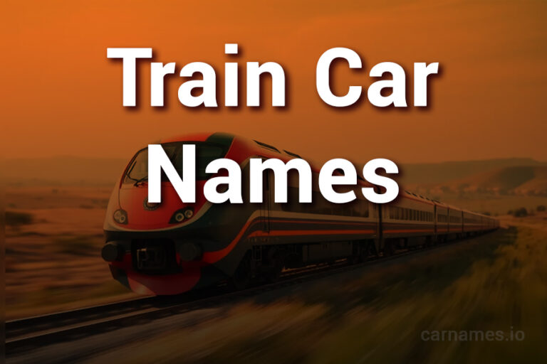 Train Car Names: Exploring Classic and Modern Inspirations - Car Names